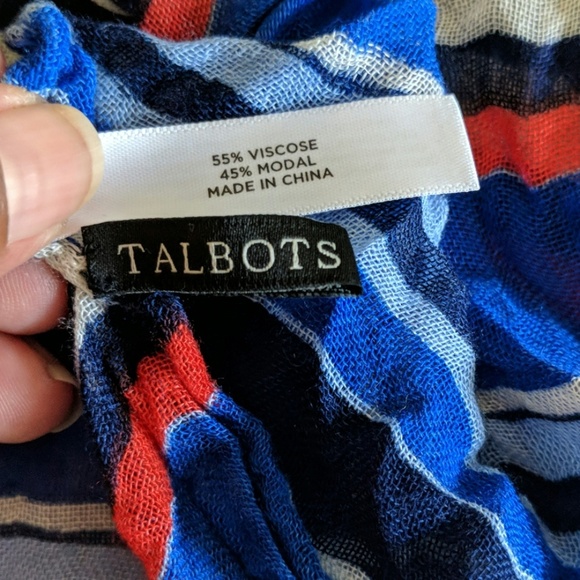 Talbots | Accessories | Talbots Striped Scarf | Poshmark
